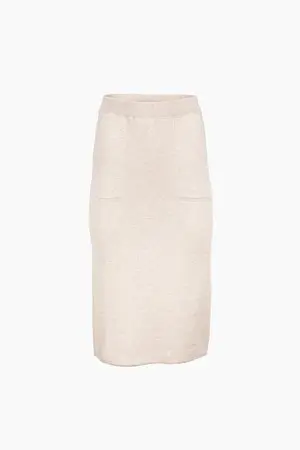 Kinross Cashmere Doubleknit Skirt Wicker