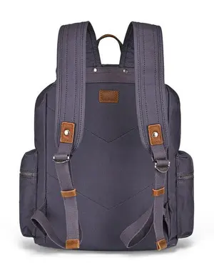 TSD BRAND Coast Ranch Canvas Laptop Backpack - Grey