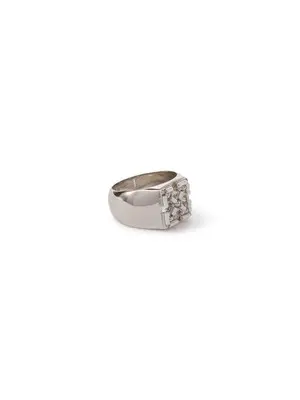 Off-White Arrow Ring With Studs