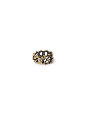 Off-White Vintage Arrow Chain Ring