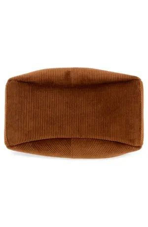 GANNI Mini Corduroy Hobo Bag - Tortoise Shell