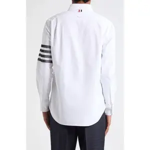 Thom Browne Straight Fit Button-down Shirt - White