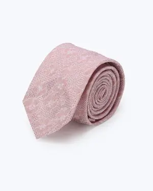 KNOTTERY & CO Sakura Leno Silk Tie - Pink