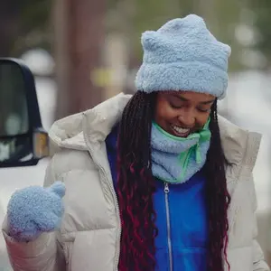 Turtle Fur High Pile Fleece Peak Hat - Transformative Teal