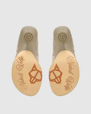 NAKED WOLFE Kindly Suede/leather Boots - Stone