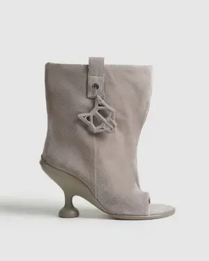 NAKED WOLFE Kindly Suede/leather Boots - Stone