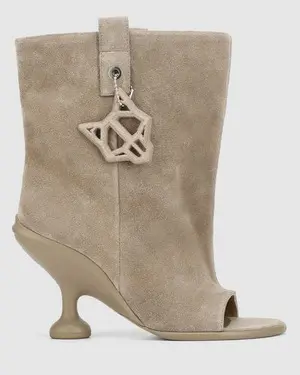 NAKED WOLFE Kindly Suede/leather Boots - Stone