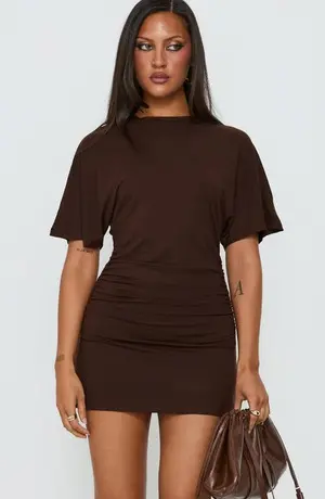 Princess Polly Hunni Ruched T-shirt Minidress