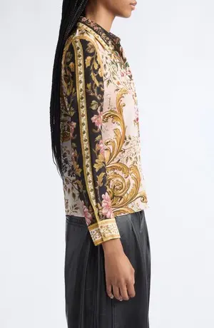 Alice + Olivia Willa Silk Button-front Shirt<br /><br /><br /><br /><br /><br /><br />willa Placket Silk Shirt