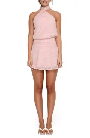 Princess Polly Eurythmic Halter Minidress - Pink