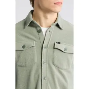 DARK SEAS Zulu Fleece Button-up Shirt - Shadow
