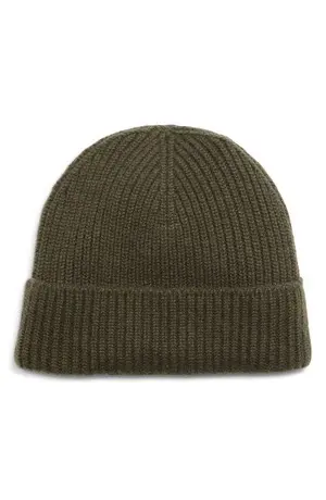 AARON LEVINE Cashmere Beanie - Olive