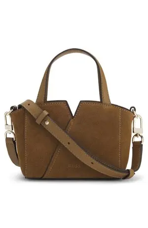 BOSS Revers Extra Small Leather Tote - Medium Beige