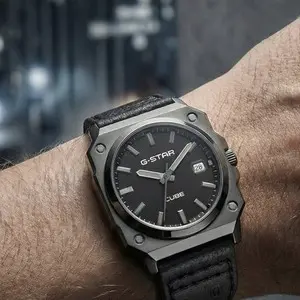 G STAR Cube41mm, Dial, Leather Strap