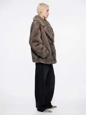 STAND STUDIO Angelika Faux Fur Coat
