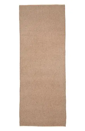 Fleurette Cashmere & Silk Herringbone Wrap - Hazelnut