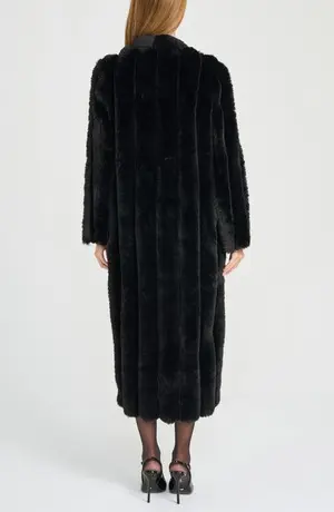 WAYF X Rose Lola Bond Faux Fur Coat - Black