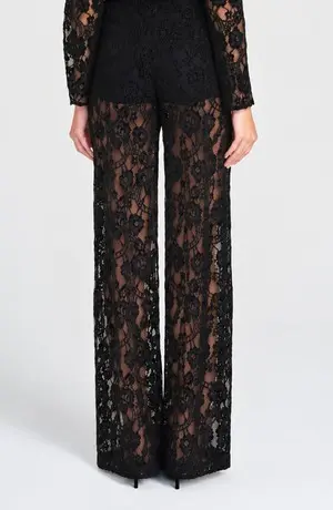 WAYF X Rose Lola Broadway Lace Wide Leg Pants