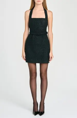 WAYF X Rose Lola Madison Halter Minidress - Emerald
