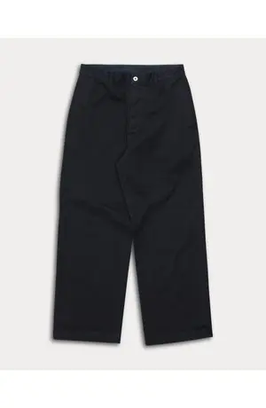 FORTELA Silver Herringbone Cotton Trousers - Blue