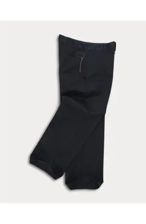 FORTELA Silver Herringbone Cotton Trousers - Blue