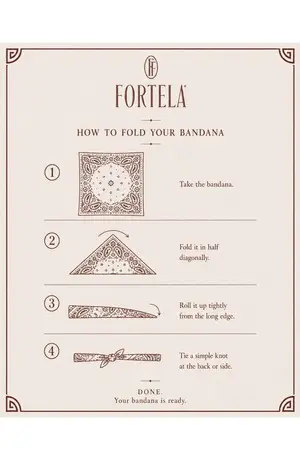 FORTELA Printed "spirit" Bandana