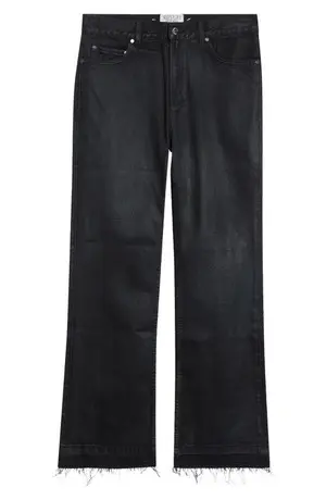 MIDNIGHT RODEO Texoma Waxed Denim Straight Leg Jeans