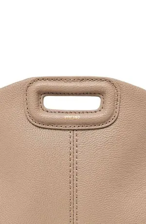 Maje Grained Leather Mini Miss M Bag