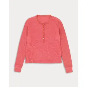 FORTELA Coralie Silk-edged Cotton Serafino Shirt - Cherry