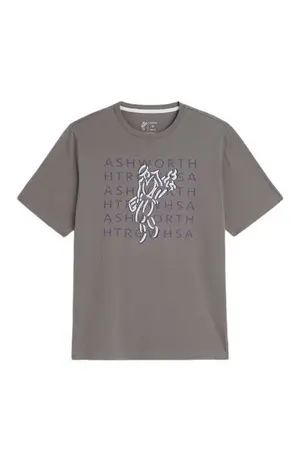 ASHWORTH GOLF Crossword Tee - Grey