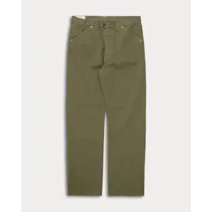 FORTELA Mcqueen Herringbone Cotton Trousers Sage