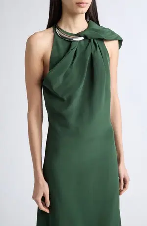 Altuzarra Crawford Draped Silk Dress