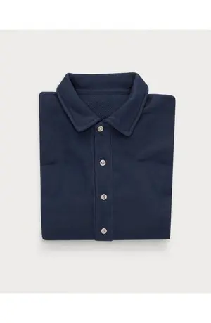 FORTELA Columbia Fleece Jersey Polo - Blue