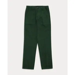 FORTELA Newfatigue Bull Cotton Trousers - Forest