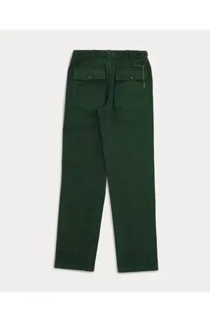 FORTELA Newfatigue Bull Cotton Trousers - Forest