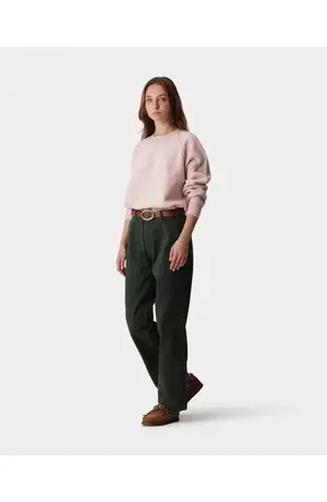 FORTELA Newfatigue Bull Cotton Trousers - Forest