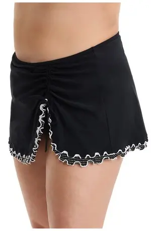 GOTTEX Dottie Delight Side Slit Skirt Swim Bottom