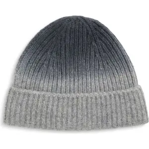 Fleurette Dip Dye Cashmere And Silk Beanie - Flint