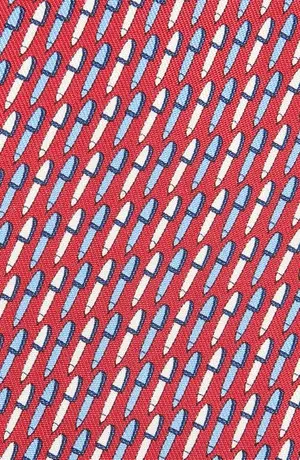 Zegna Mulberry Silk Tie - Medium Red
