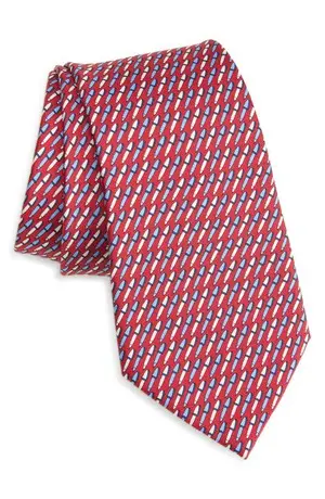 Zegna Mulberry Silk Tie - Medium Red