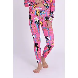 OOSC Baselayer Leggings Trippy Hippy - Multicolor/pink