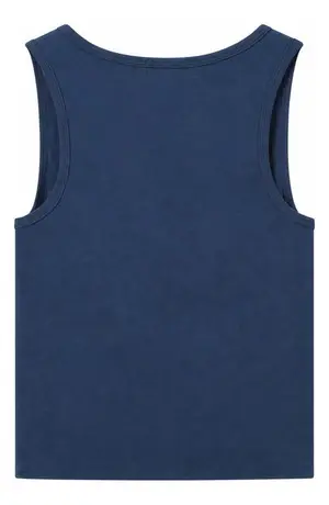 Junk Food Houston Texans Graphic Cropped Tank - True Navy