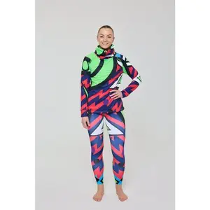 OOSC Fresh Prince X High Neck Baselayer Top - Multicolor/geometric