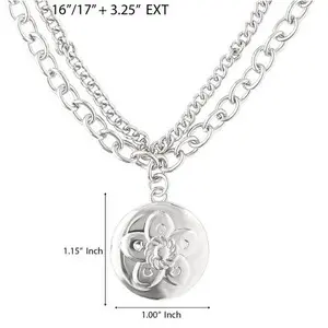 K-POP DEMON HUNTERS Kpop Demon Hunters Lotus Flower Layered Necklace Official License