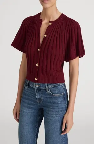 FRAME The Flutter Wool & Cashmere Cardigan
