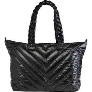 WANDERFULL Quilted Hydrotote All-in-one Everyday Travel And Gym Tote Black