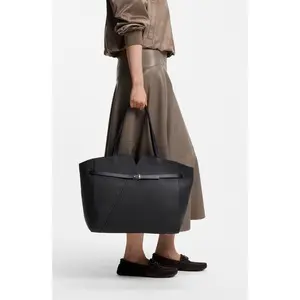 BOSS Revers Leather Tote - Black