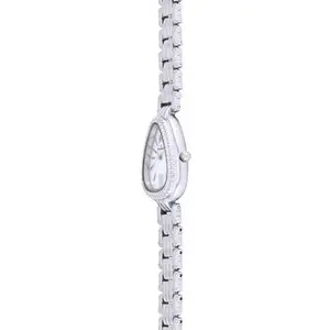 PEUGEOT Snakehead Bracelet Watch Pyramid Studded Bezel- 25mm - Silver