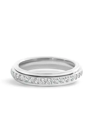 MINT & LILY Spinning Fidget Eternity Ring - Silver