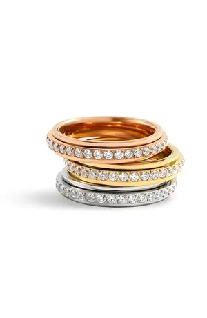 MINT & LILY Spinning Fidget Eternity Ring - Silver